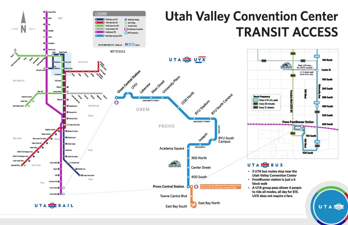 Nearby Parking Spots | Utah Valley Convention Center